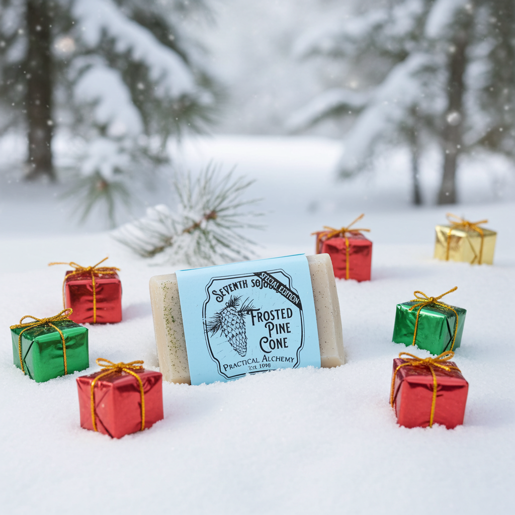 Frosted Pine Cone Soap | Seventh Sojourn – Seventh Sojourn Soaps